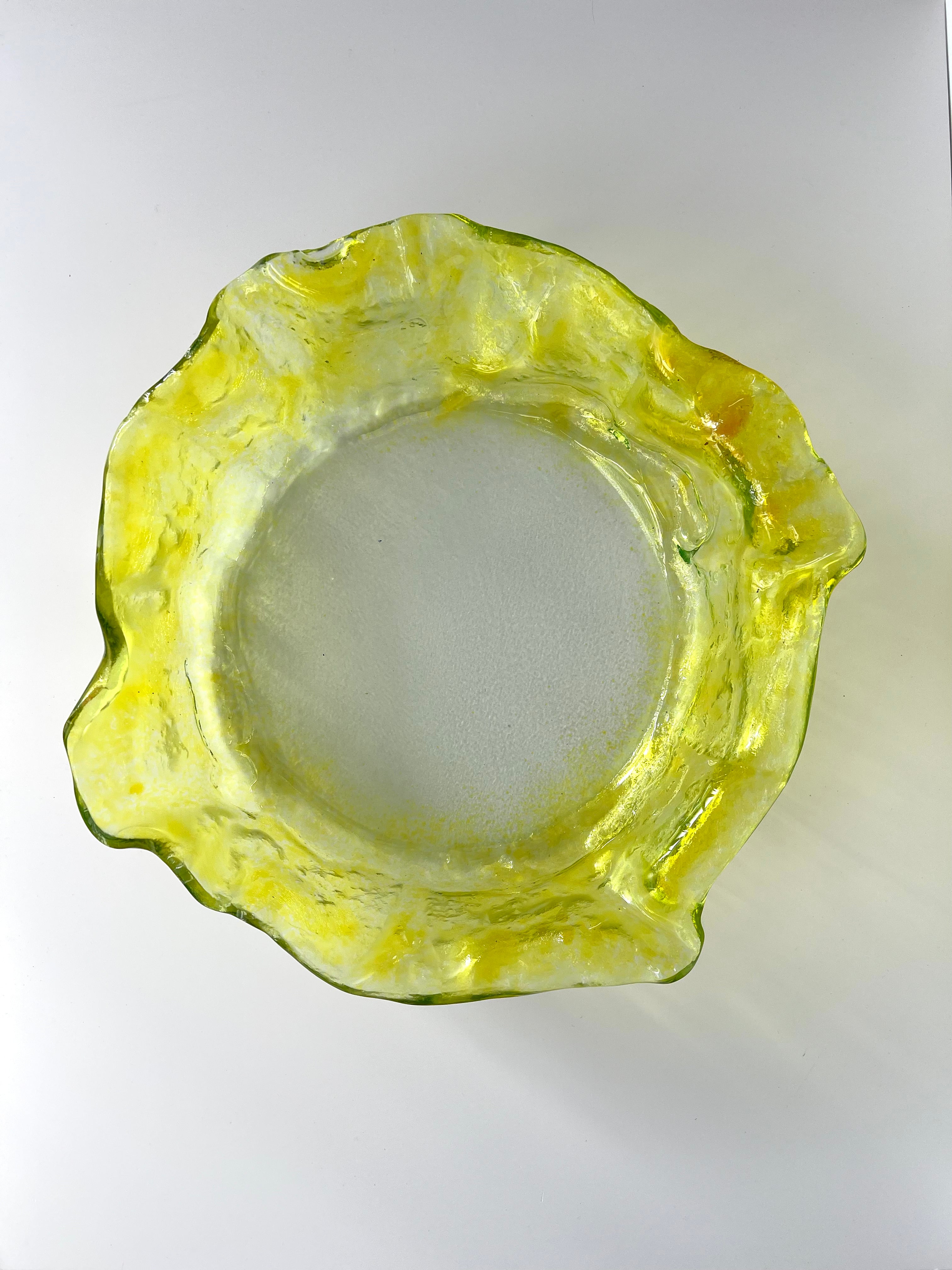 MEDUSA - Large deep platter - Yellow – CURAT'D
